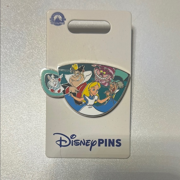 Disney | Accessories | Disney Silver Alice In Wonderland Pin | Poshmark